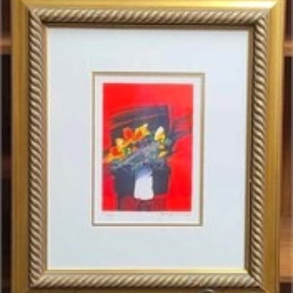 Emile Bellet | Art | Petit Bouquet Signed Lithograph Emile Bellet ...